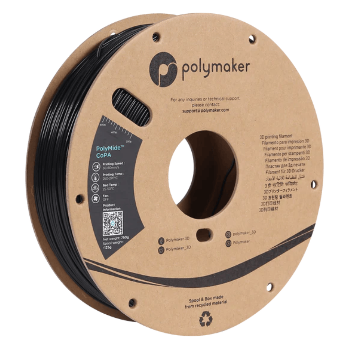 PolyMide CoPA Noir - 750g, 1,75mm - 3dconsommables